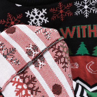 Fashion Christmas Ugly Sweater Snowflake Pullover Apparel Winter