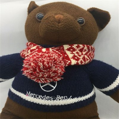 Knitting Mini Scarf for Christmas Wine Bottle Candy Dollhouse Christmas Party Supplies