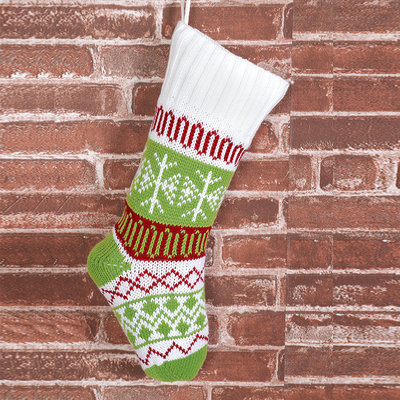 Knitted Christmas Stockings Home Decoration Candy Bag Ornament Christmas Socks
