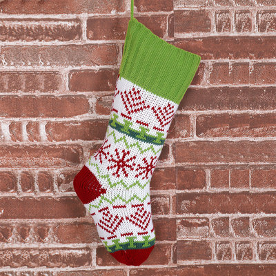 Knitted Christmas Stockings Home Decoration Candy Bag Ornament Christmas Socks