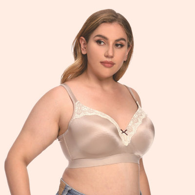 High Quality Bra Plus Size CDEFGHI Cup Thin Full Cup Glossy Lace Woman Bra
