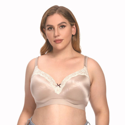 High Quality Bra Plus Size CDEFGHI Cup Thin Full Cup Glossy Lace Woman Bra