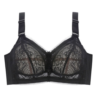 Stylish Lace Big Size Fat Woman Bra Thin Full Cup Lingerie B C D E Bras