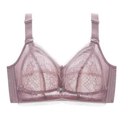 Stylish Lace Big Size Fat Woman Bra Thin Full Cup Lingerie B C D E Bras