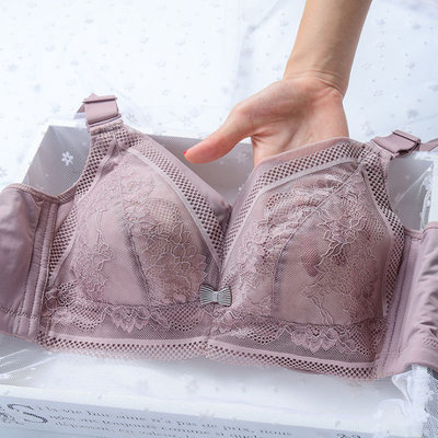 Stylish Lace Big Size Fat Woman Bra Thin Full Cup Lingerie B C D E Bras