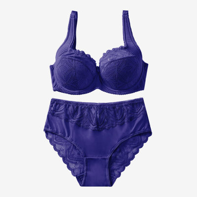High Quality Comfortable Women's Bra And Panty Set Lace Underwear And Bra Sets D Cup