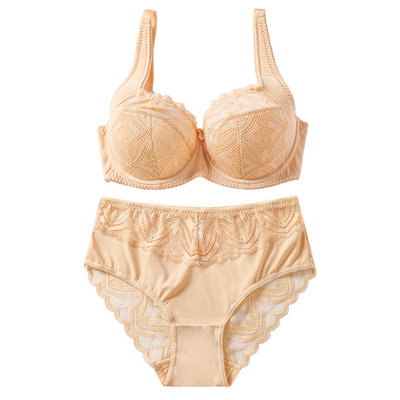 High Quality Comfortable Women's Bra And Panty Set Lace Underwear And Bra Sets D Cup