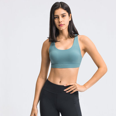 New Design Cross Back Adjustable Hook Closure Shock Proof Gym Wear Sports Bras