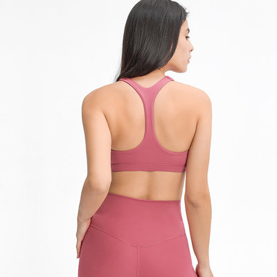 High Quality Wholesale Racer Back V Neck Sports Bra Custom Logo Gym Bras Sports Yogawear