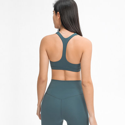 High Quality Wholesale Racer Back V Neck Sports Bra Custom Logo Gym Bras Sports Yogawear