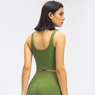 High Stretch Ribs Sweat-Wicking Gym Vests Womens Sportwear 2021 Slim Yoga Vest
