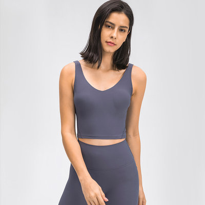 High Stretch Ribs Sweat-Wicking Gym Vests Womens Sportwear 2021 Slim Yoga Vest