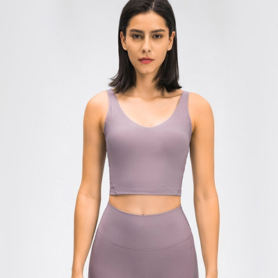 High Stretch Ribs Sweat-Wicking Gym Vests Womens Sportwear 2021 Slim Yoga Vest