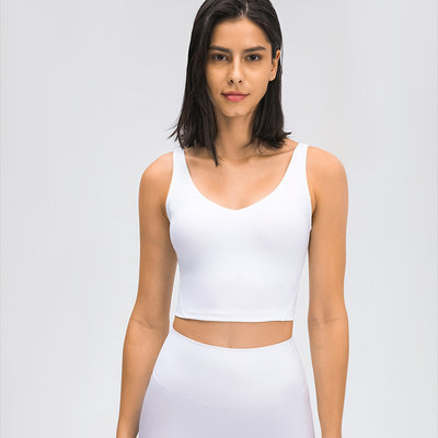 High Stretch Ribs Sweat-Wicking Gym Vests Womens Sportwear 2021 Slim Yoga Vest
