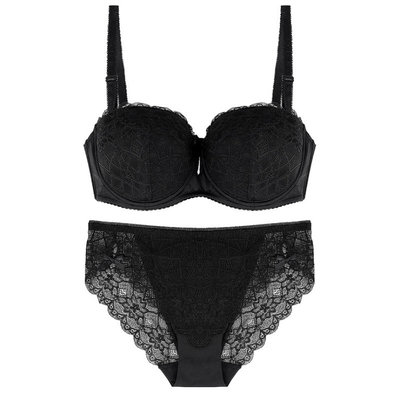BEIZHI Stylish D Cup Bra Brief Sets 2021 High Quality Lace Bra Set Underwired Push Up