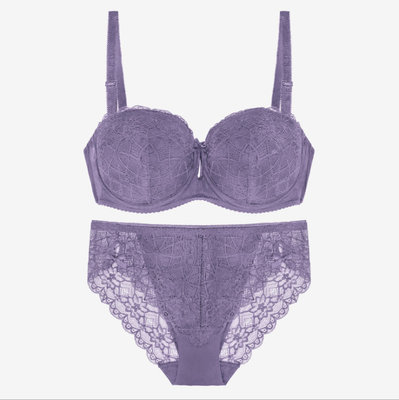 BEIZHI Stylish D Cup Bra Brief Sets 2021 High Quality Lace Bra Set Underwired Push Up