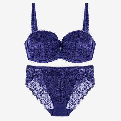 BEIZHI Stylish D Cup Bra Brief Sets 2021 High Quality Lace Bra Set Underwired Push Up