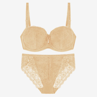 BEIZHI Stylish D Cup Bra Brief Sets 2021 High Quality Lace Bra Set Underwired Push Up