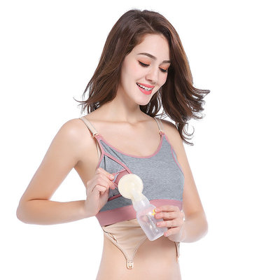 Women's Maternity & Nursing Bras Seamless Breast Pump Bra Hands Free
