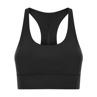 New Design Removable Pads Mesh Triangle Beauty Back Womens High Support Sports Bra Top Fitness 2022