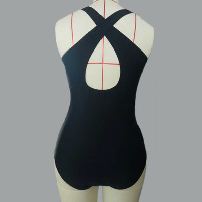 Plus Size Cross Back Gradient Printing Womens Swimwear One Piece Swimsuit