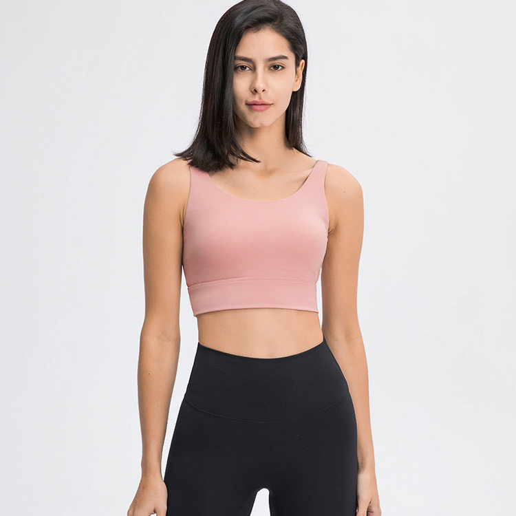 High Support U Back High Quality Sports Bra Vest Padded Wireless Bras Excercise Gym Wear