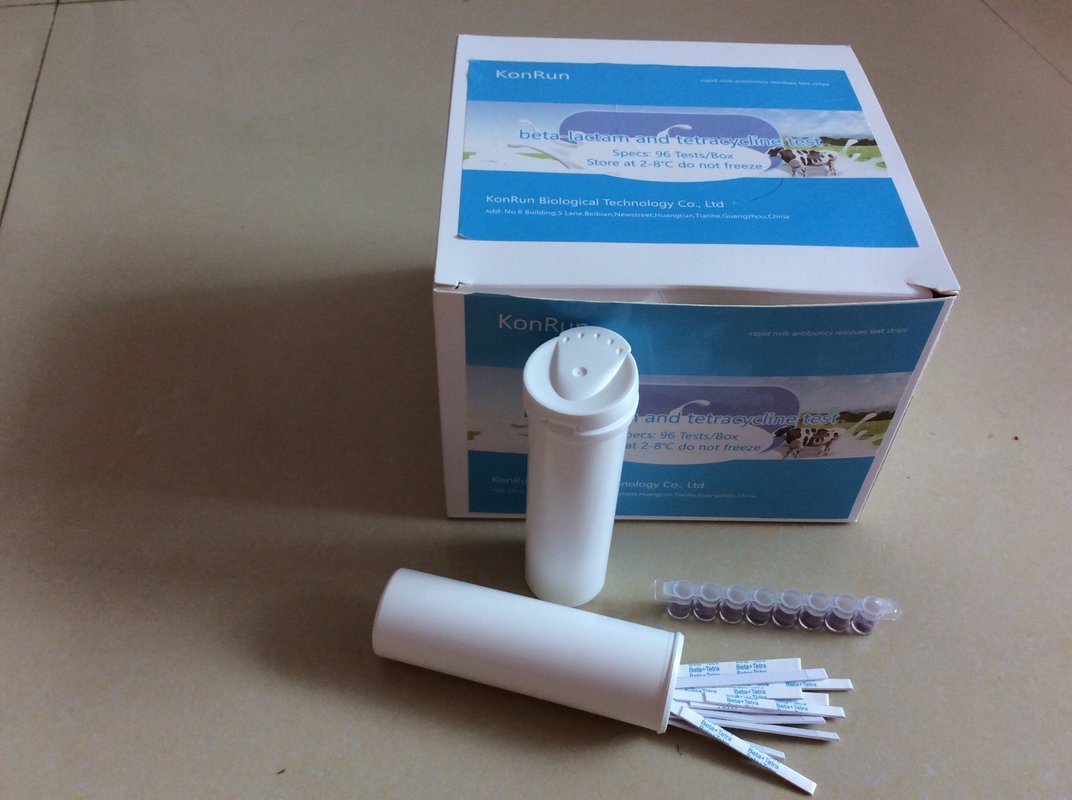 Testing for antibiotics in milk Beta-lactams & Tetracyclines Combo Milk Test kit