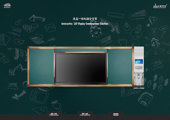 Interactive LED touch panel, LCD touch screen, smart LED touch screen with OPS