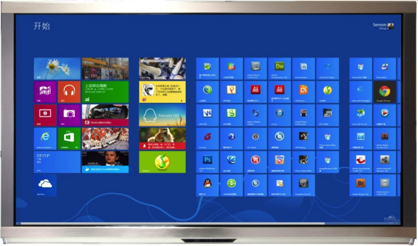 Interactive LED display, interactive LED touch screen, interactive LED touch panel for classroom or meeting room