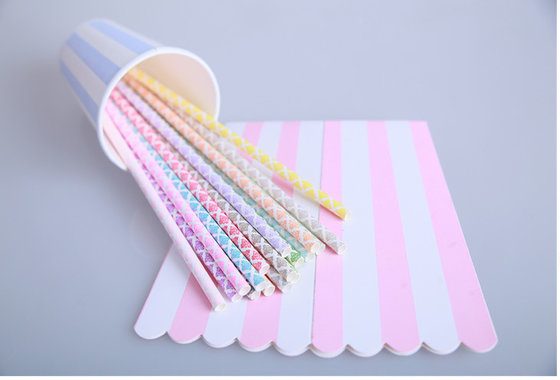 Colorful Hot sales popular 100% food grade paper straws wholesales