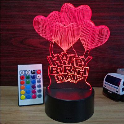 Chinese Supplier factory price visual illusion light touch panel 3D led night lamp decoration lamp for Christmas gift