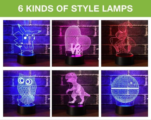 New disinged multicolor changing acrylic Millennium Falcon 3d Led Night Light