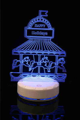 3D Optical Illusion Visual Light 7 Colors Touch Table Desk night light projector kids
