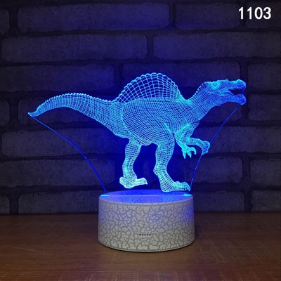 3D Optical Illusion Visual Light 7 Colors Touch Table Desk night light projector kids