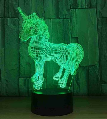 Amazing gift 3D color changing optical illusion lamp led  animal mood desk lamp