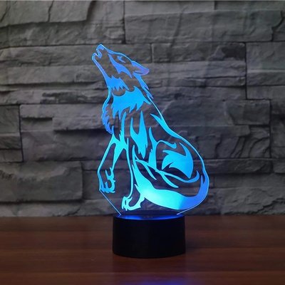 Acrylic heart shape LED 3D Visual Lamp manufacture cartoon designs 3d led mini night light for kids gift