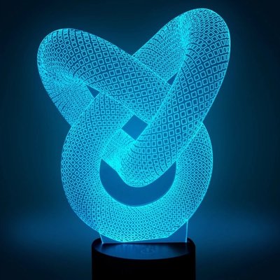 Acrylic heart shape LED 3D Visual Lamp manufacture cartoon designs 3d led mini night light for kids gift
