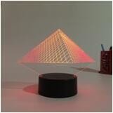Hot sale shark design 3D LED Touch Control 7 Colors Change Night Light with USB Charger For Party table Lamp