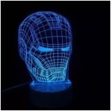 Hot sales Creative acrylic desk 3D Illusion Light 3D LED night lamp for promotion