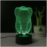 Hot sales Creative acrylic desk 3D Illusion Light 3D LED night lamp for promotion