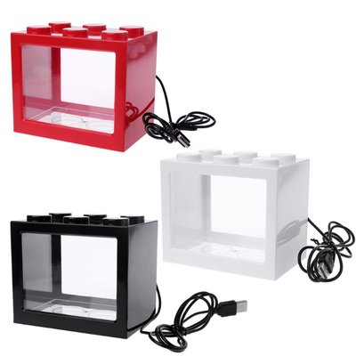 2020 NEW Colorful  lego Mini Aquarium Mini Fish tank wholesales