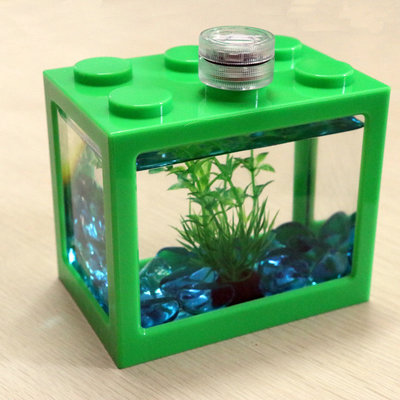 Wholesale Automatic Filter acrylic small tarpaulin plastic fish tank farm mini aquarium led lighting fish tank