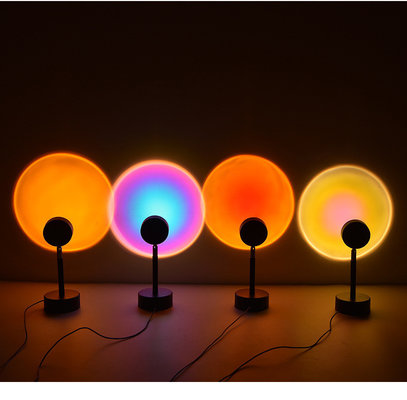 2021 hot USB Sunset Projection Led Light rainbow sunset halo atmosphere mini lamp for Living Room
