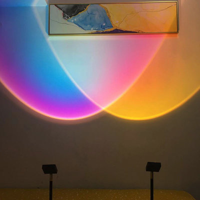 Wholesale LED Sunset Lamp Rainbow Projection Light Projector Beside Table Lamp for Decoration