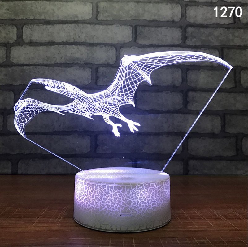 Dinosaur Smart Touch 3D LED 7 Colors Change Night light  wholesales in China