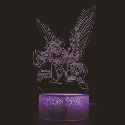 Amazing Customized Color Changing Lucky Unicorn Design lamp 3D Visual LED Night Light