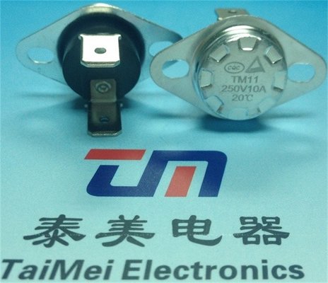 High Temperture Auto Reset Type Thermal Fuse Bimetallic Water Dispenser Thermostat KSD301 250V 10A
