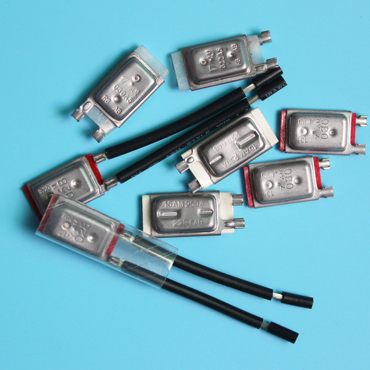 free samples 120C 15AM water pump motor thermal protector thermal fuse  250V/5A 50--180C UL VDE RoHS