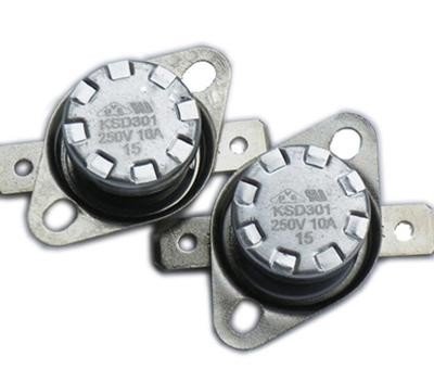 250V/10A cheap prices 65c auto reset  ksd301 bimetal thermostat UL VDE RoHS for water heater