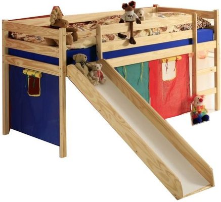 modern bunk bed pine wood